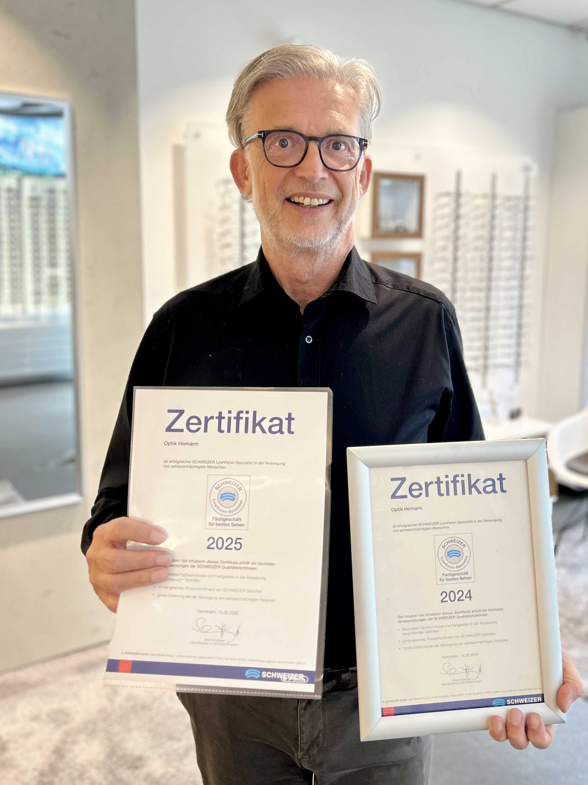 Schweizer LowVision Spezialist Peter Homann in Rheydt